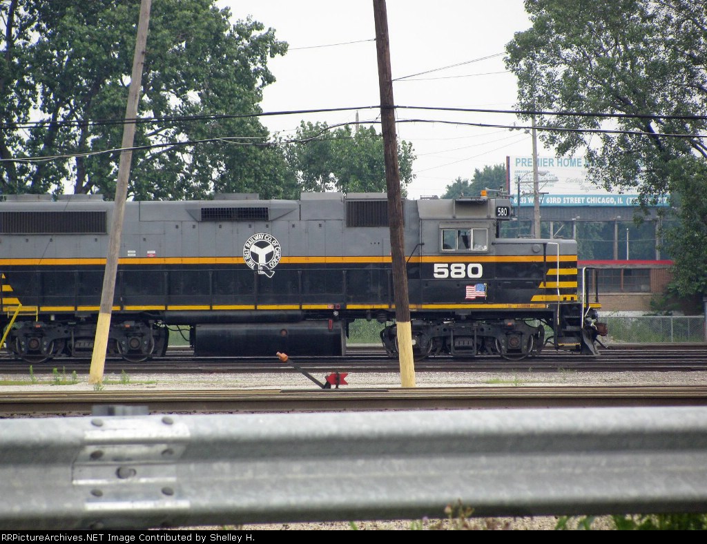 BRC 580 is the 3rd engine sitting off to the side